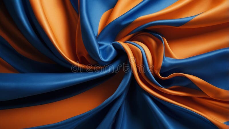 Orange-Blue Abstract Background: Contrast of Light and Color Stock ...