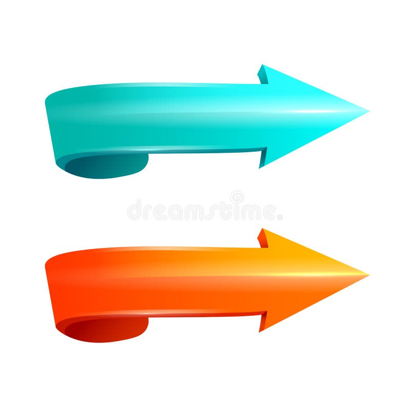 The stylish arrows set stock vector. Illustration of financial - 38163955