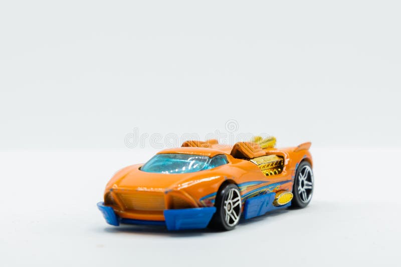 Orange and Blue Fast Race Car Toy Stock Photo - Image of antique ...