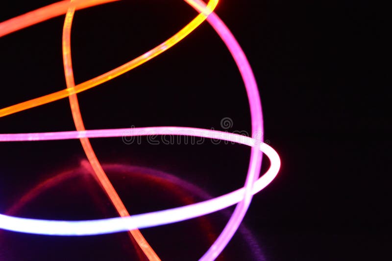 Orange and Blue Light Wire, a Light Guide Wire with Different Light ...