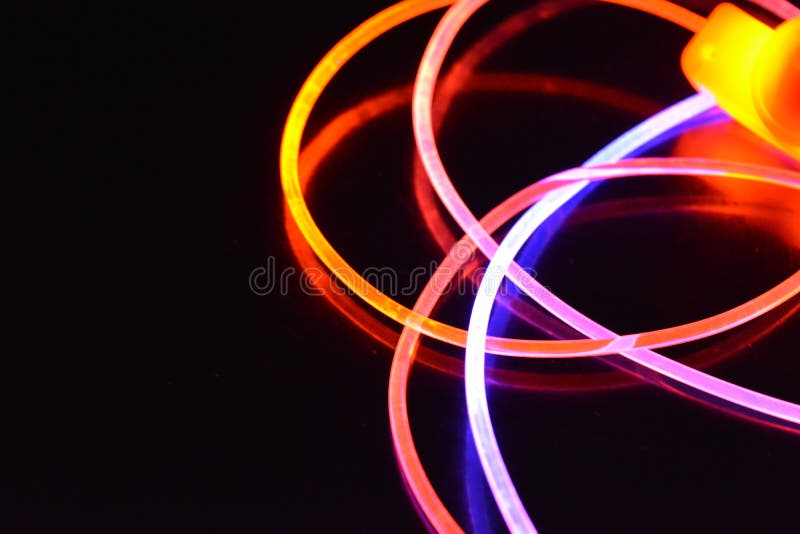 Orange and Blue Light Wire, a Light Guide Wire with Different Light ...