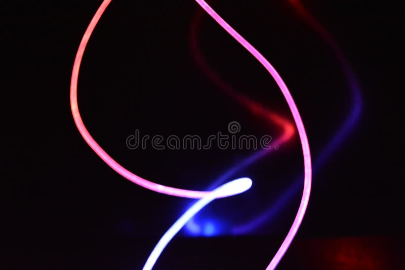 Orange and Blue Light Wire, a Light Guide Wire with Different Light ...