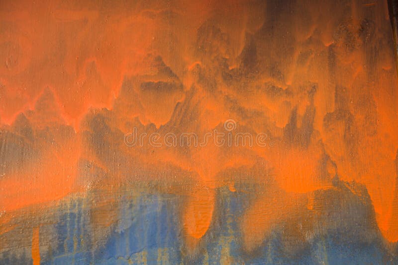 Orange Blue Paint Smudge Background Stock Image - Image of beauty ...