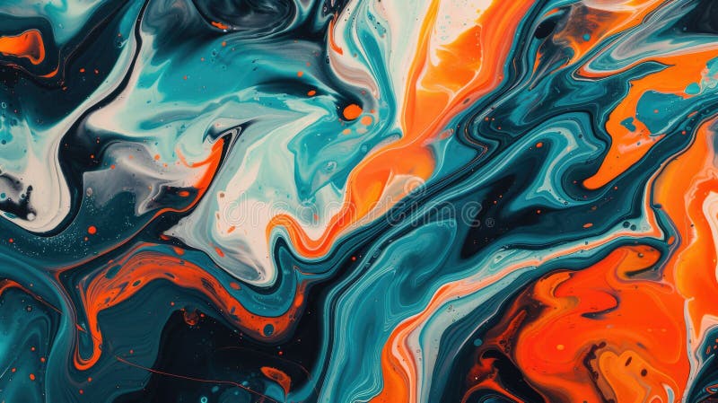 Orange and Blue Patterned of White Marble Elegant Texture Background ...