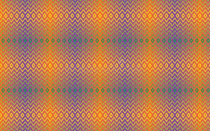 Orange and Blue Shiny Zigzag Pattern Stock Vector - Illustration of ...