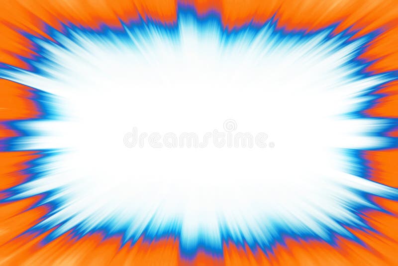 Colourful Starburst Explosion Border Stock Illustration - Illustration ...