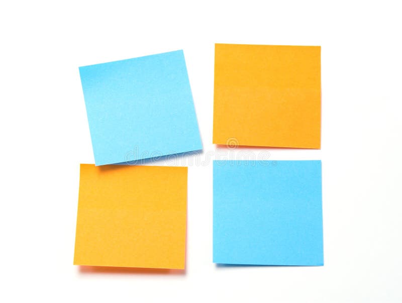 Colorful Sticky Notes - Horizontal Format Stock Image - Image of postit ...