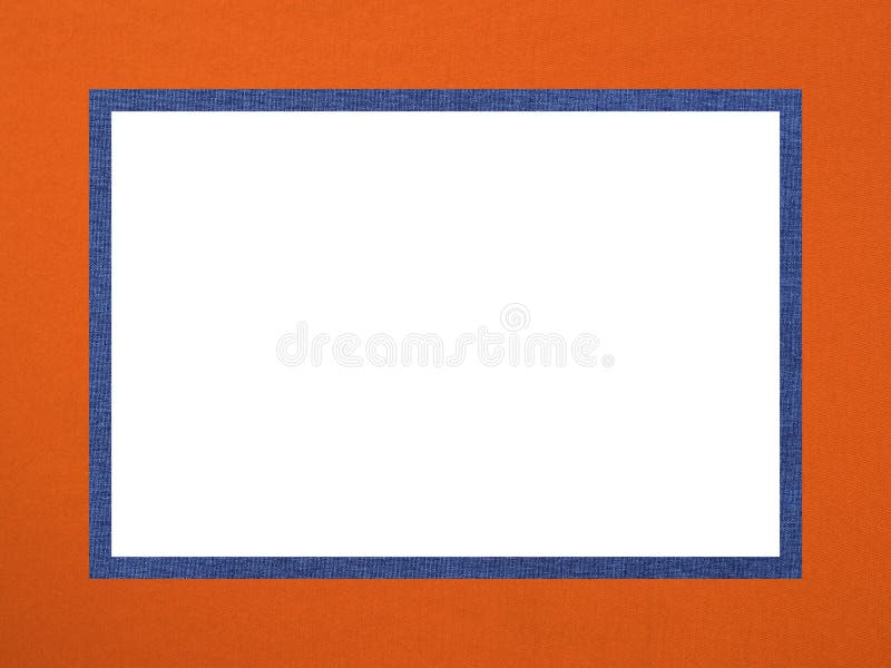 Orange Blue Texture of a Decorative Rectangular Frame Stock ...