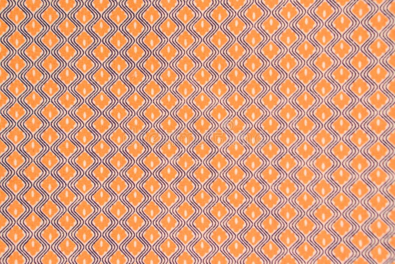 Orange and Blue Vintage Pattern Fabric Texture Wallpaper Backgr Stock ...