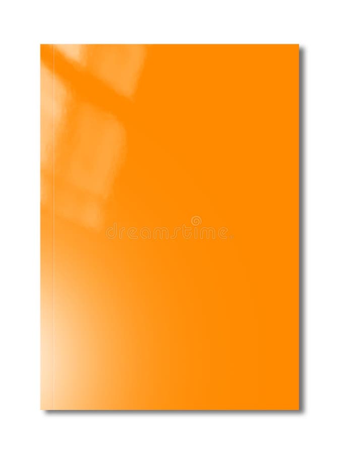 Orange Booklet Cover Template Stock Image - Image of document, office ...