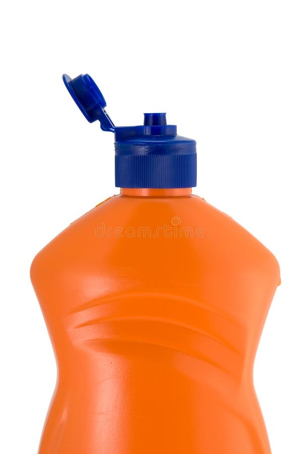 Orange bottle stock image. Image of washer, open, blank - 5151697