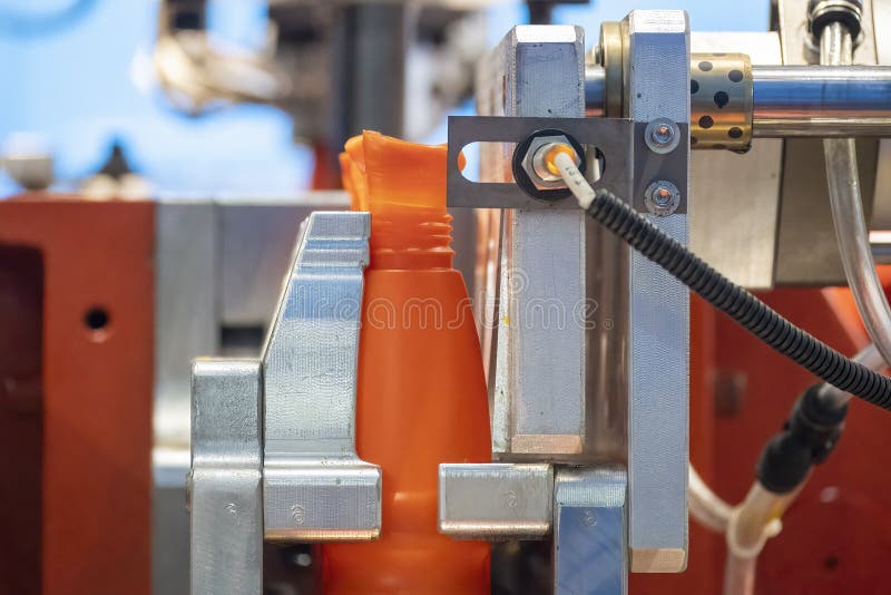 The Orange Plastic Oil Bottle Container Manufacturing Process by Blow ...