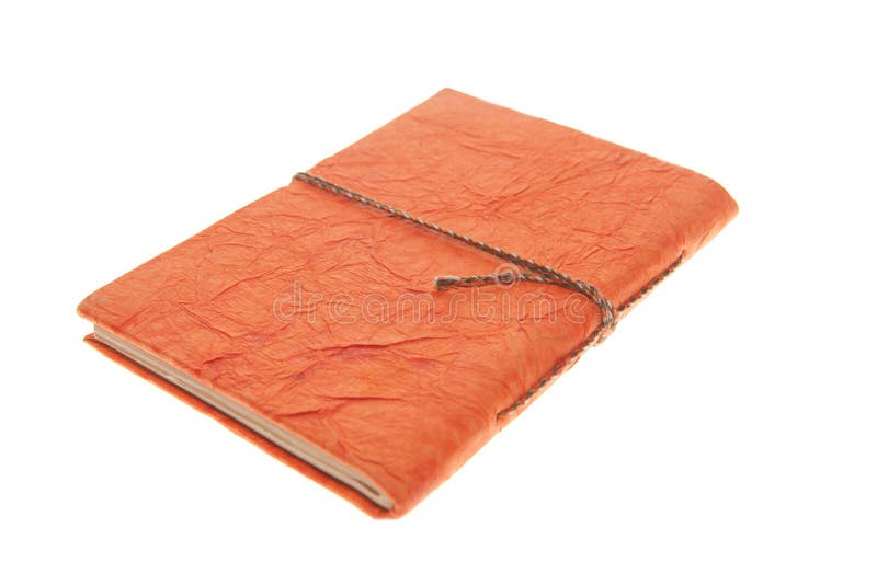 Orange Bound Journal , Isolated Diary Stock Photo - Image of paper ...