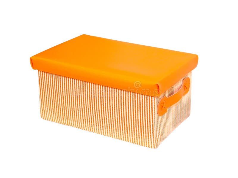 Orange box stock image. Image of object, container, isolated - 17137473