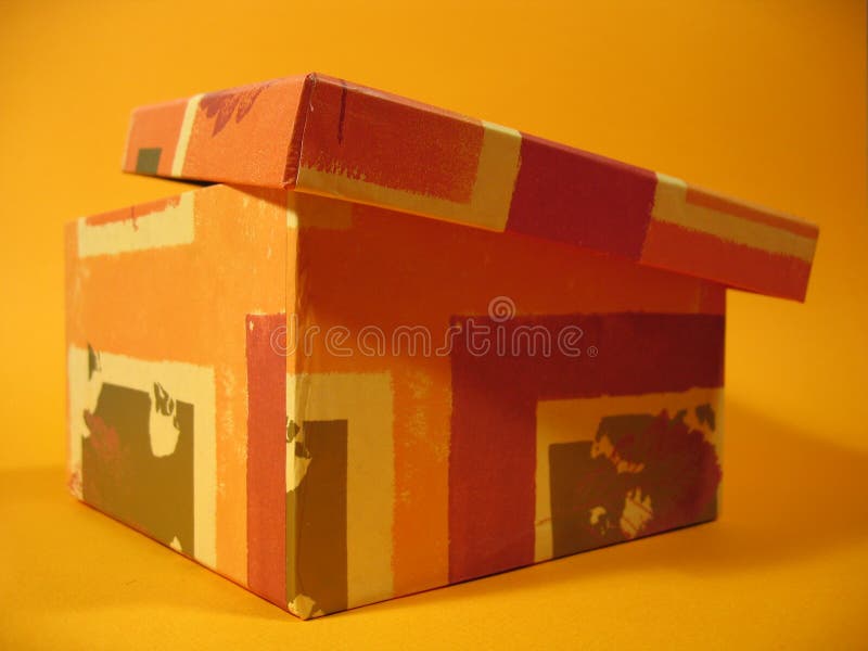 Orange Box I stock photo. Image of close, pasteboard, crate - 14120