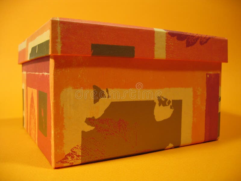 Orange Box II stock photo. Image of card, paper, millboard - 14122