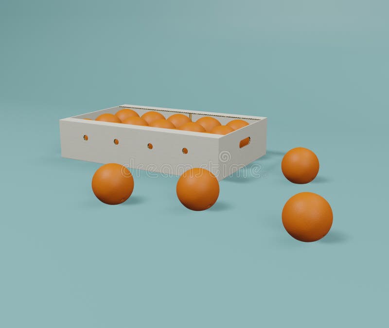 Orange box package stock illustration. Illustration of business - 181183464