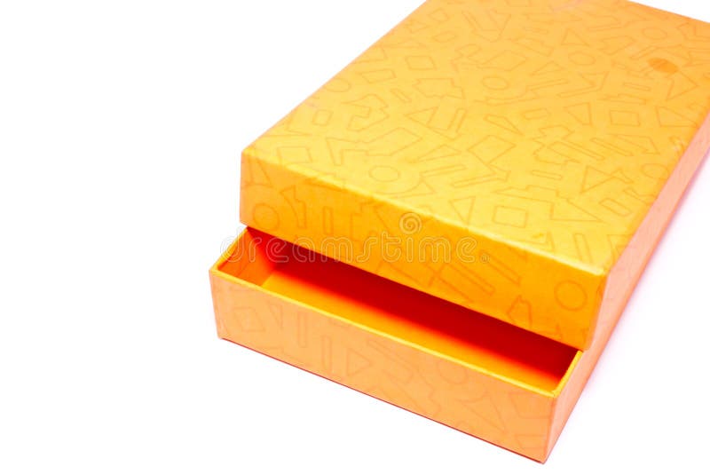 Orange box stock image. Image of ornament, paper, flower - 36081623