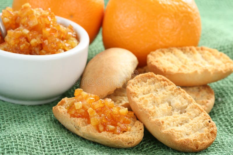 Orange breakfast stock photo. Image of orange, toast, gelatin - 6642718