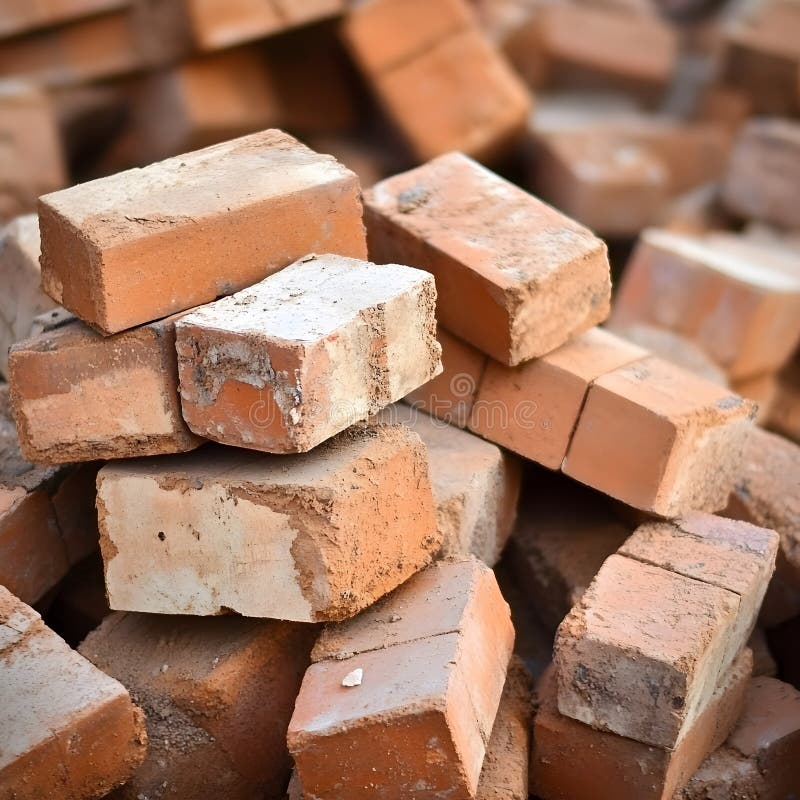 Orange Brick Masonry Bricklayer Construction Work Foundation ...