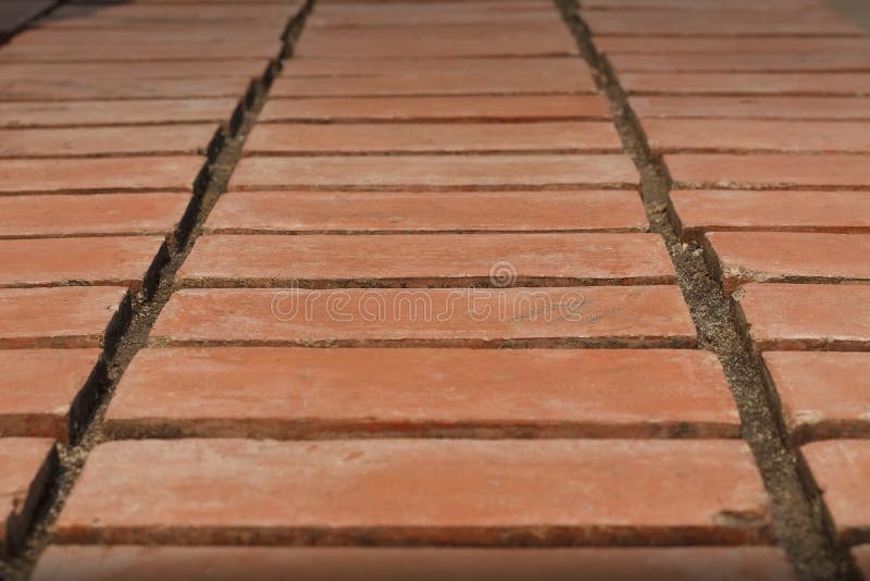 Orange Brick Stack for Pattern Stock Photo - Image of path, apartment ...