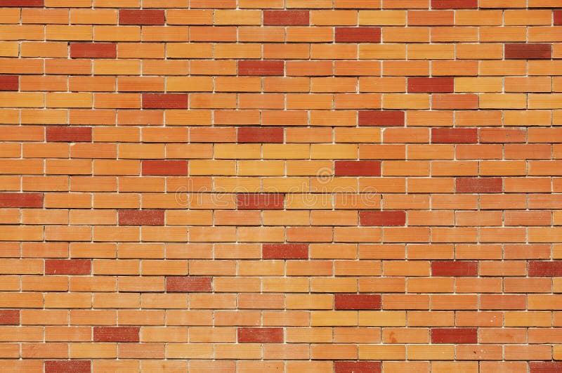 Orange brick wall stock photo. Image of construction - 25199162
