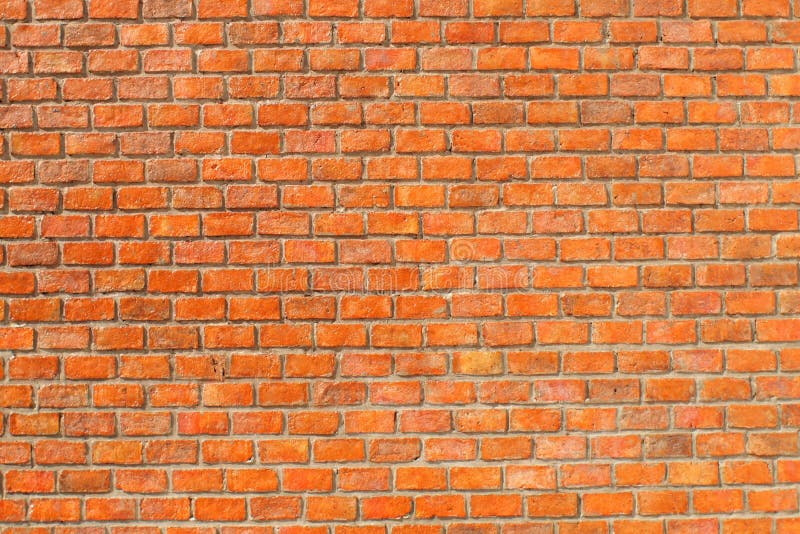 Orange Brick Wall Background Architecture Material Stock Photo - Image ...