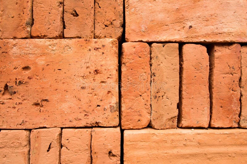 Orange Brick Wall Background Stock Photo - Image of masonry, solid ...
