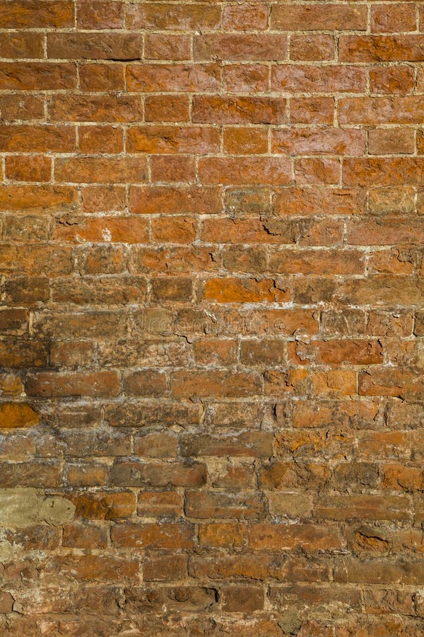 Orange brick wall closeup. stock photo. Image of masonry - 88180190