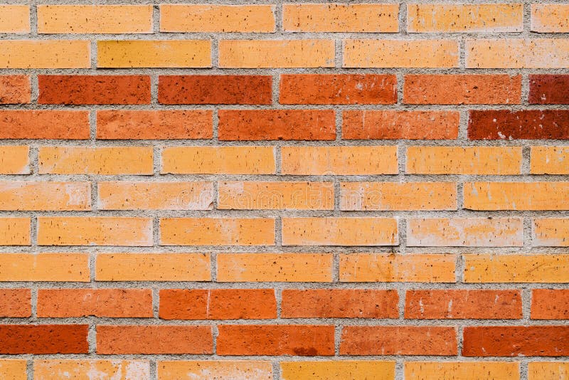 Orange Brick Wall Pattern from Halmstad in Sweden Stock Image - Image ...