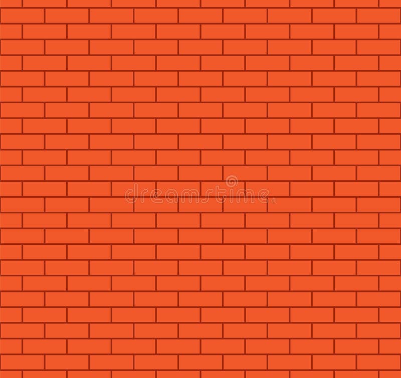 Orange brick wall stock vector. Illustration of concrete - 67300076