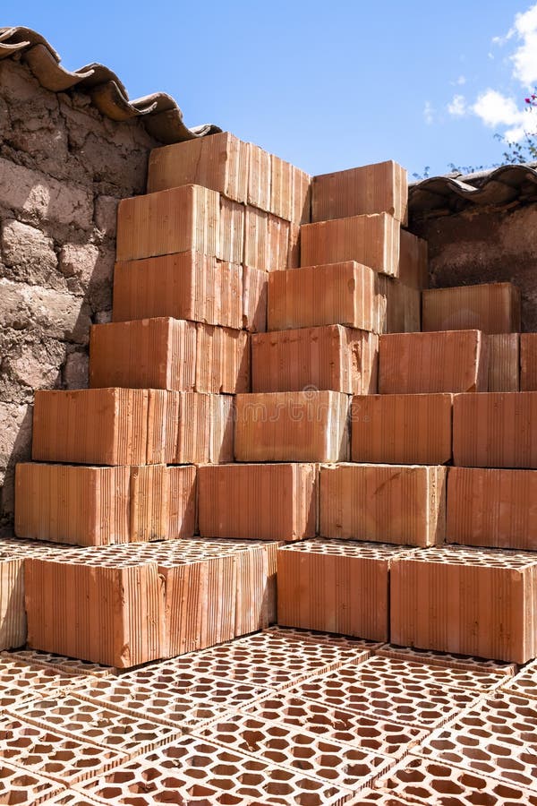 Hand Placing Concrete Block Red Brick Wall Construction Stock Photos ...