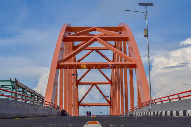 Orange Bridge Vang Vieng Laos Editorial Photo - Image of adventure ...