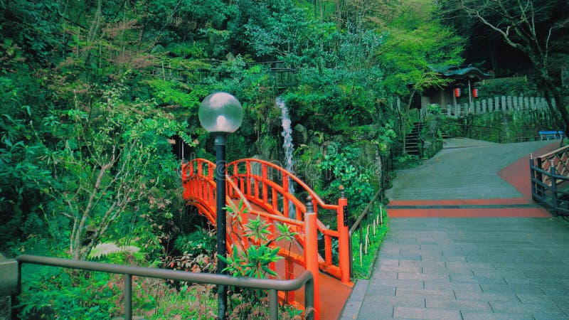 Orange bridge stock photo. Image of orange, japan, bridge - 134042002