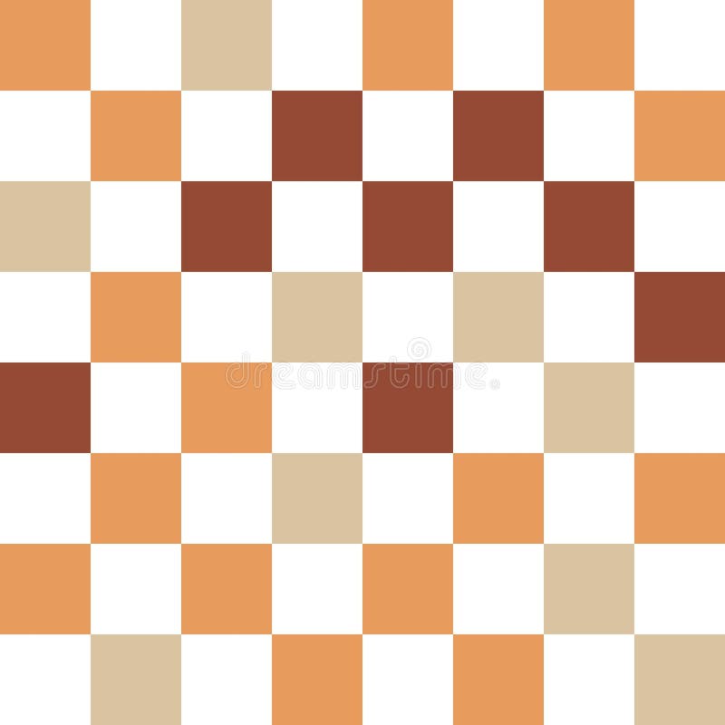 Orange and Brown Checkerboard Pattern Background. Stock Vector ...