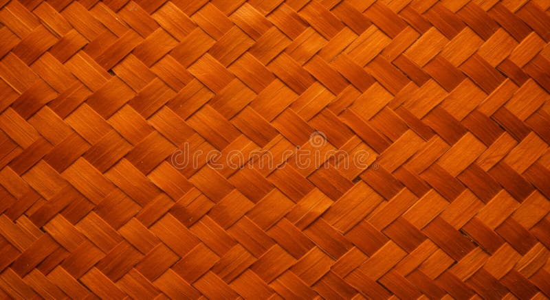 Orange Brown Woven Bamboo Texture Background Stock Illustration ...