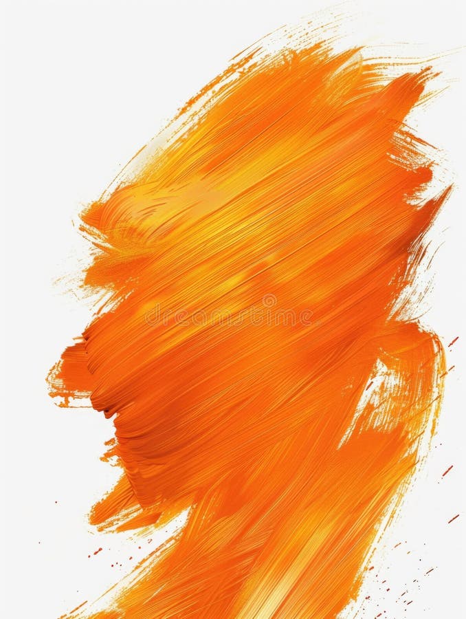 Orange Brush Stroke stock image. Image of geometric - 374891935