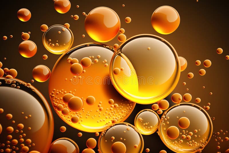 Orange Bubbles Background. Color Bubbles. Bubble Background. Generative ...