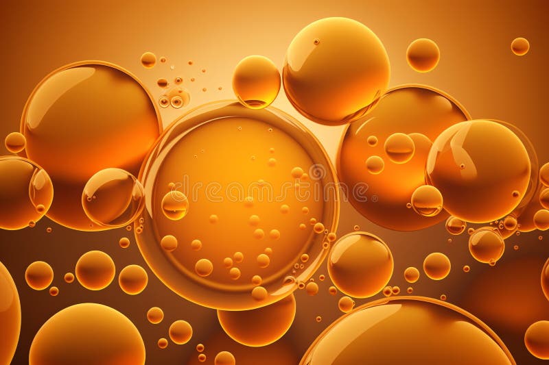 Orange Bubbles Background. Color Bubbles. Bubble Background. Generative ...