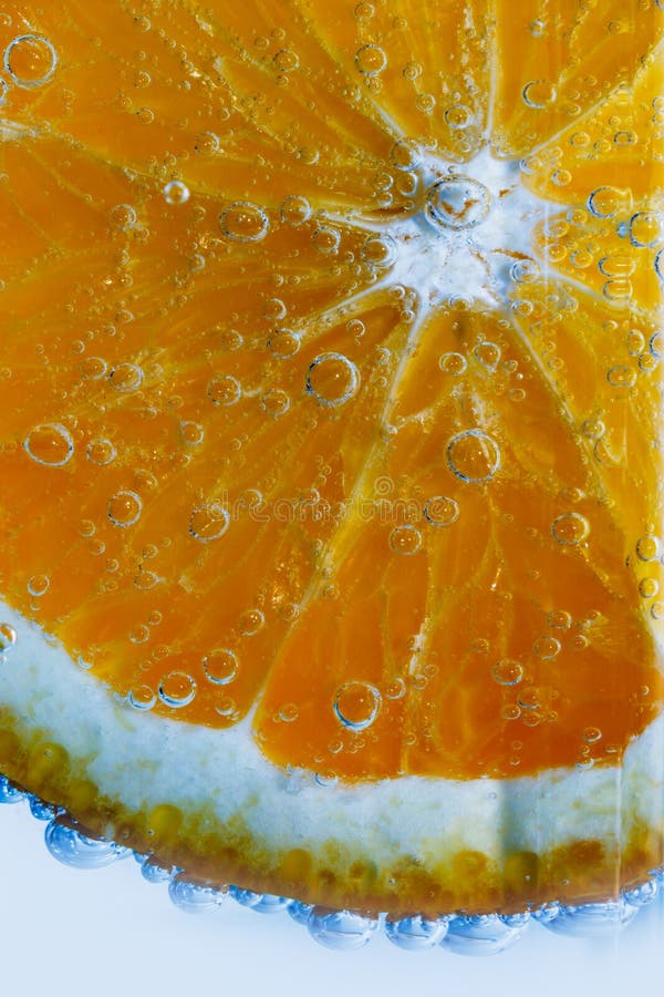 Orange with bubbles. stock photo. Image of lifestyle - 43081952