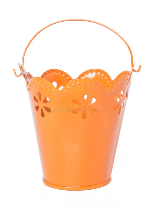 Orange bucket stock photo. Image of stain, object, orange - 68525916