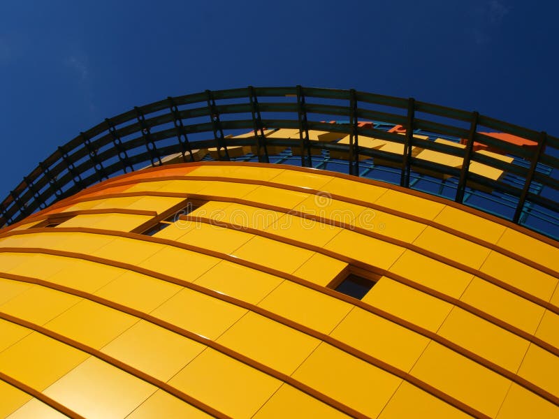 Orange building [1] stock photo. Image of orange, building - 167076