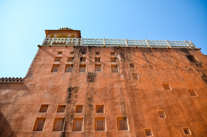 The Orange Building and Random Window Stock Image - Image of temple ...