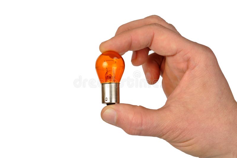 Orange Bulb stock photo. Image of signal, orange, electric - 13333764