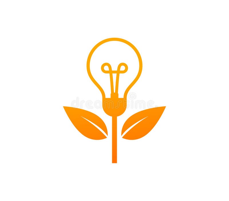 Orange Bulb Plant. Isolated Vector Illustration Stock Vector ...