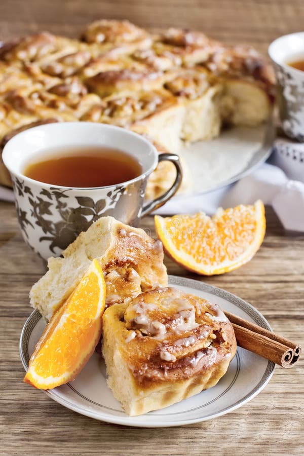 Orange bun cake stock image. Image of bunch, cinnamon - 40250913
