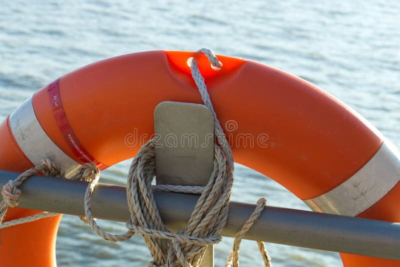 Orange Maritime Buoy stock photo. Image of passage, equipment - 34111250