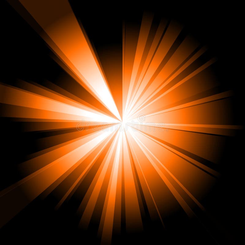 Orange light burst stock illustration. Illustration of fibers - 15505497