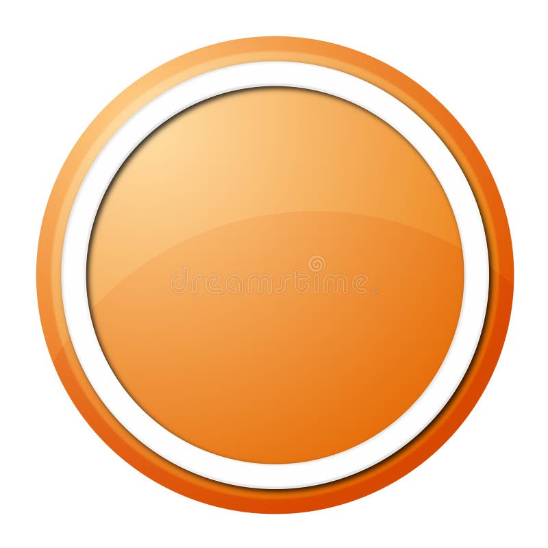 Blue, Orange and Grey 3d Logo or Button Stock Vector - Illustration of ...
