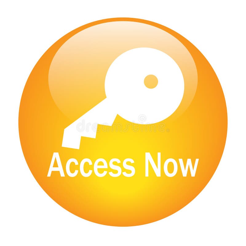 Access now key icon button stock illustration. Illustration of control ...